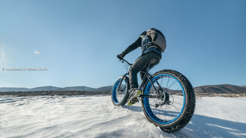 ᐅ Ice Biking - Tipps und Sicherheitsmaßnahmen für das Biken im Winter
